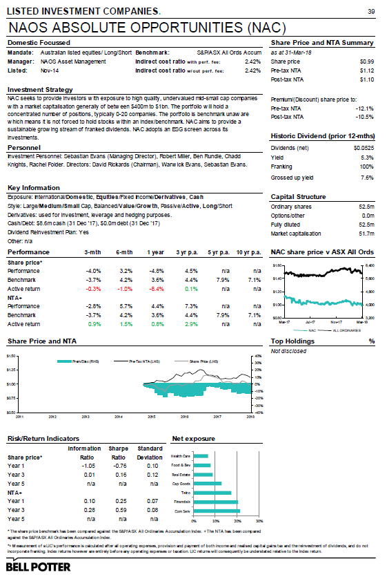 Bell Potter Research | LIC Quarterly Report